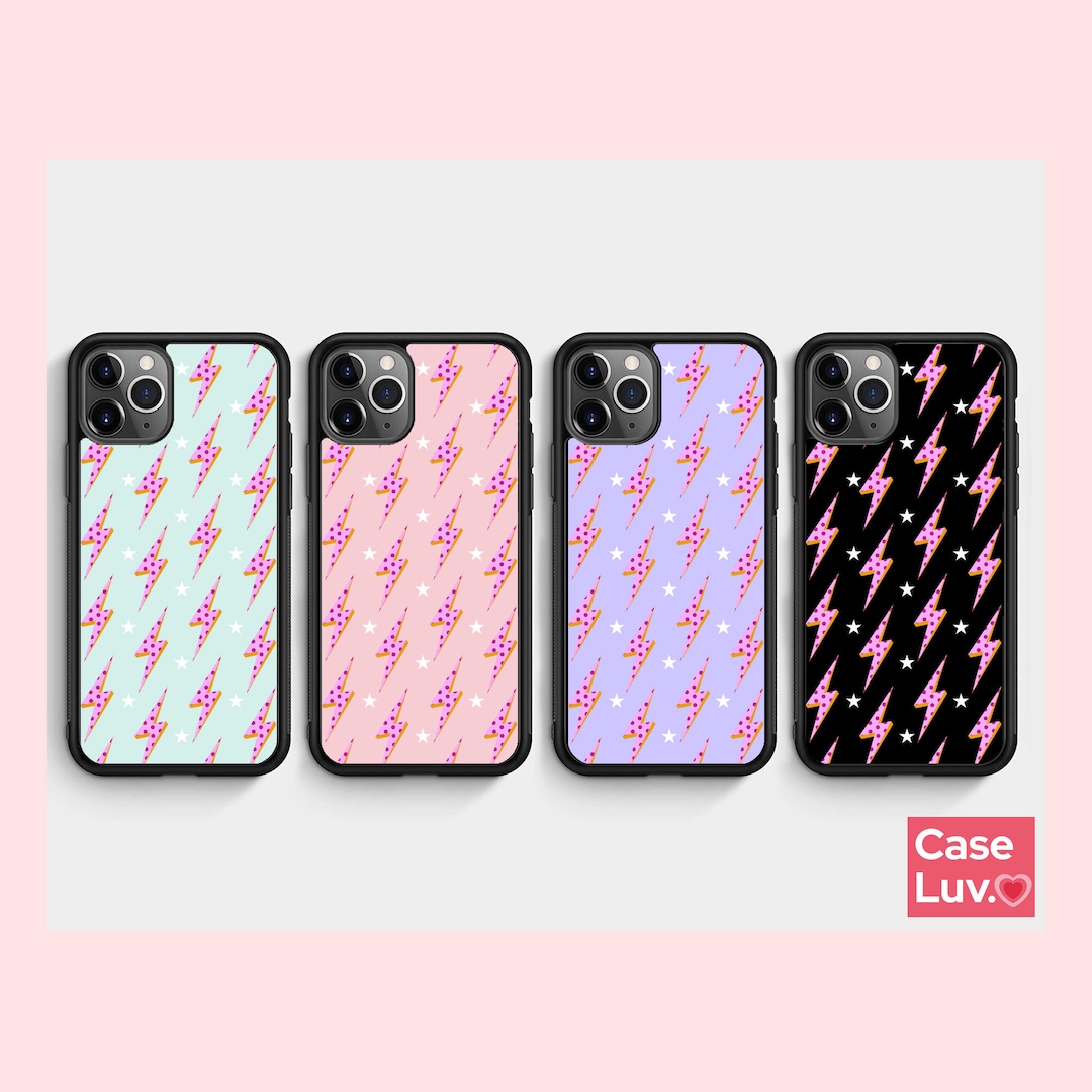 Lightning Bolt and Stars Phone Case Cover for iPhone 14 iPhone 13 ...