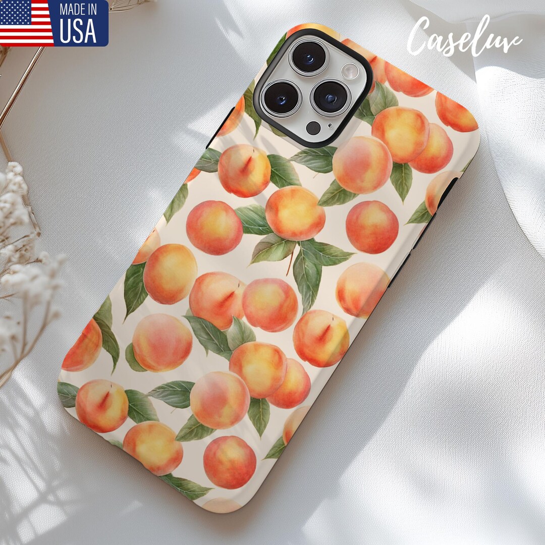 Peach Aesthetic Phone Case for Magsafe iPhone 16 iPhone 15 iPhone 14 ...
