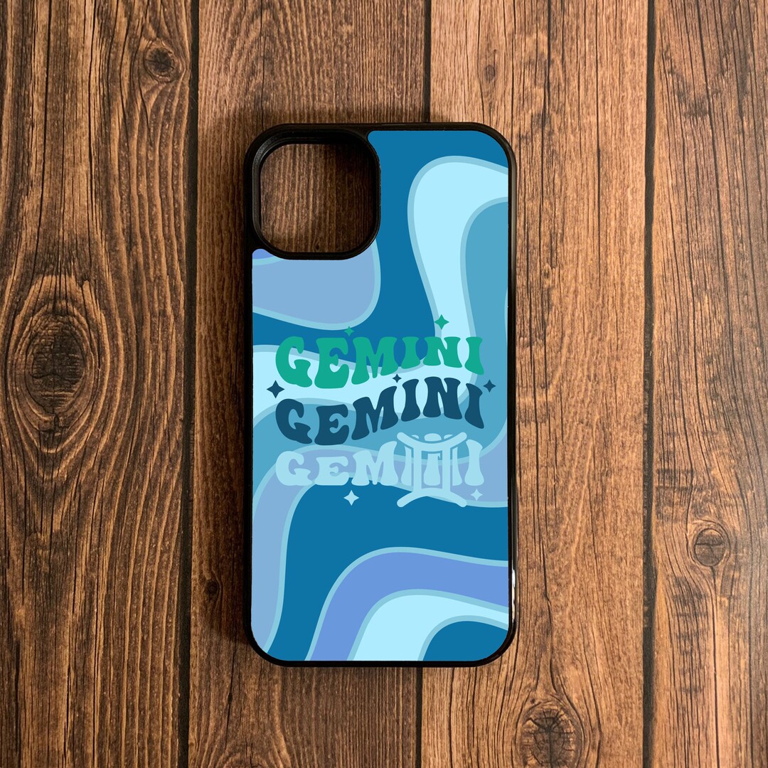 Gemini Zodiac Sign Retro Groovy Wave Phone Cases for iPhone 14 iPhone ...