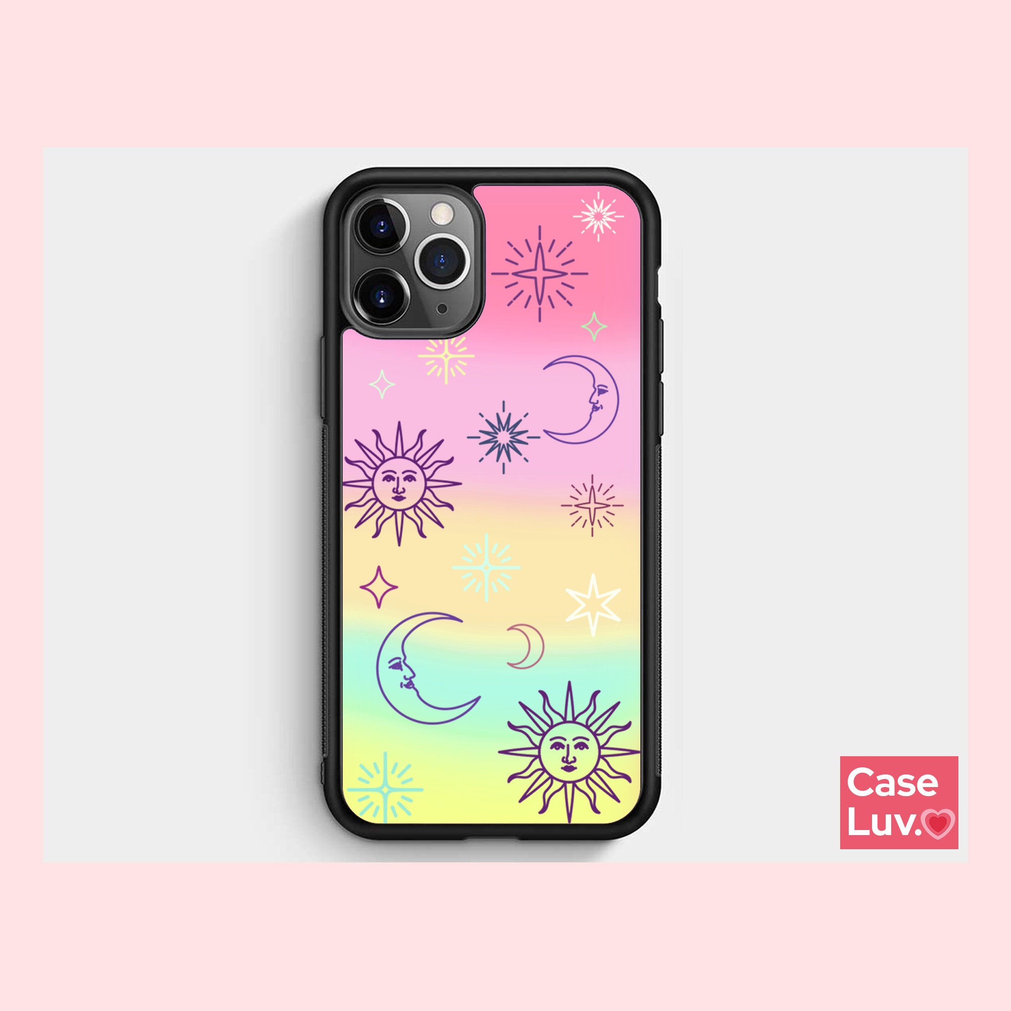 Celestial Sun Moon and Stars Design Phone Case Cosmic Phone - Etsy
