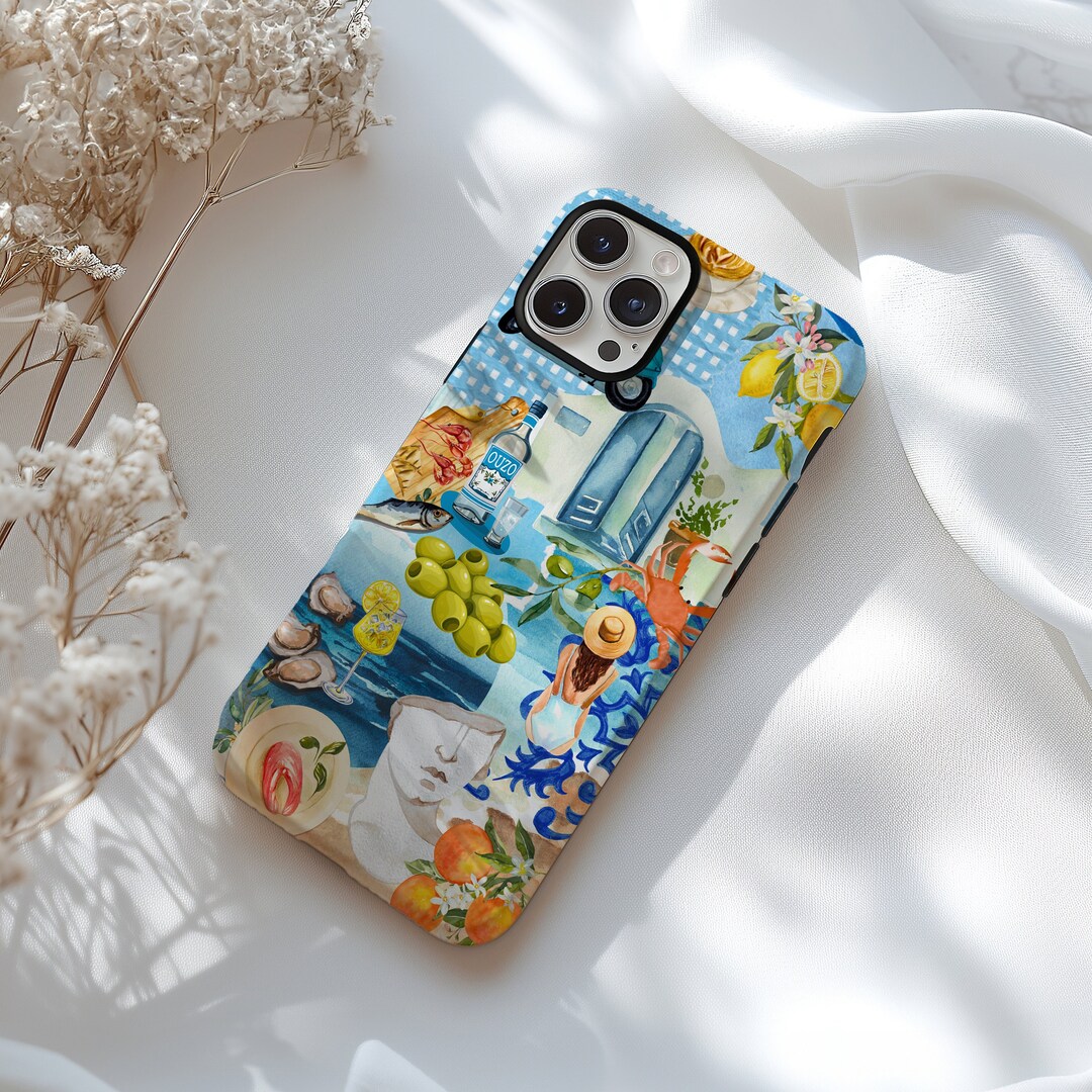 Italian Summer Collage Aesthetic Phone Case European Summer Phone Case ...