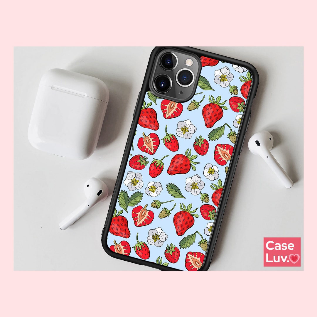 Aesthetic Cottagecore Strawberry Phone Case, Strawberry Fields iPhone ...