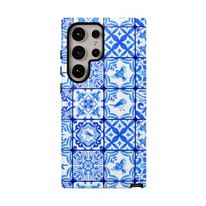 Blue Aesthetic Mediterranean Tile Phone Case - Blue Tile Phone Case ...