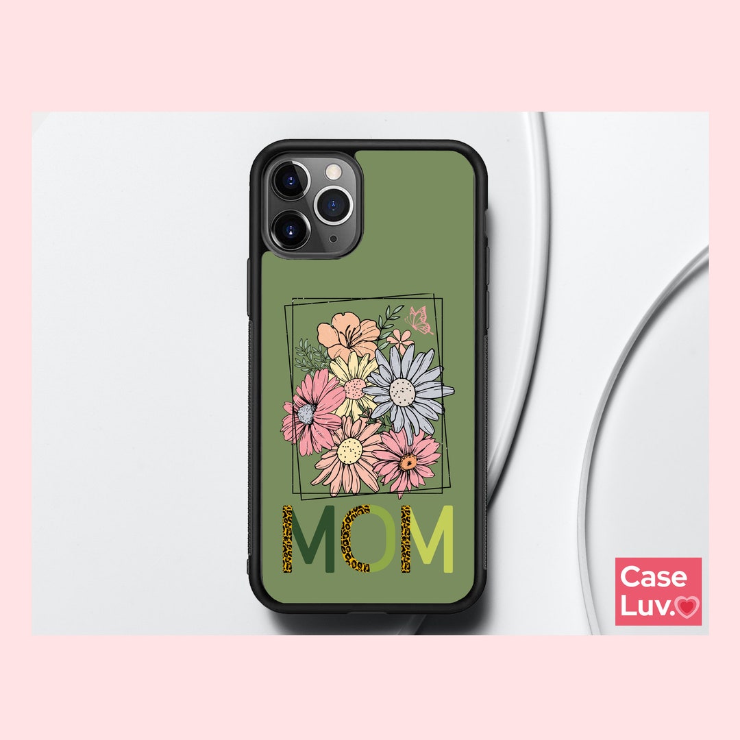 Retro Mothers Day Gift From Daughter Groovy Mom Floral Phone Case for ...