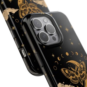 Moth Moon Phase Phone Case for Magsafe, Aesthetic Celestial Astrology ...