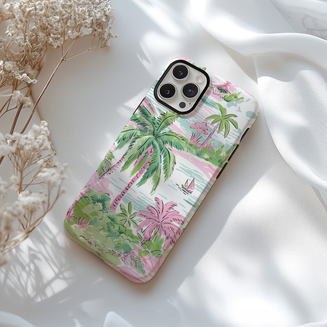 Summer Palm Tree Magsafe Phone Case - Tropical Phone Case - Ocean Beach ...