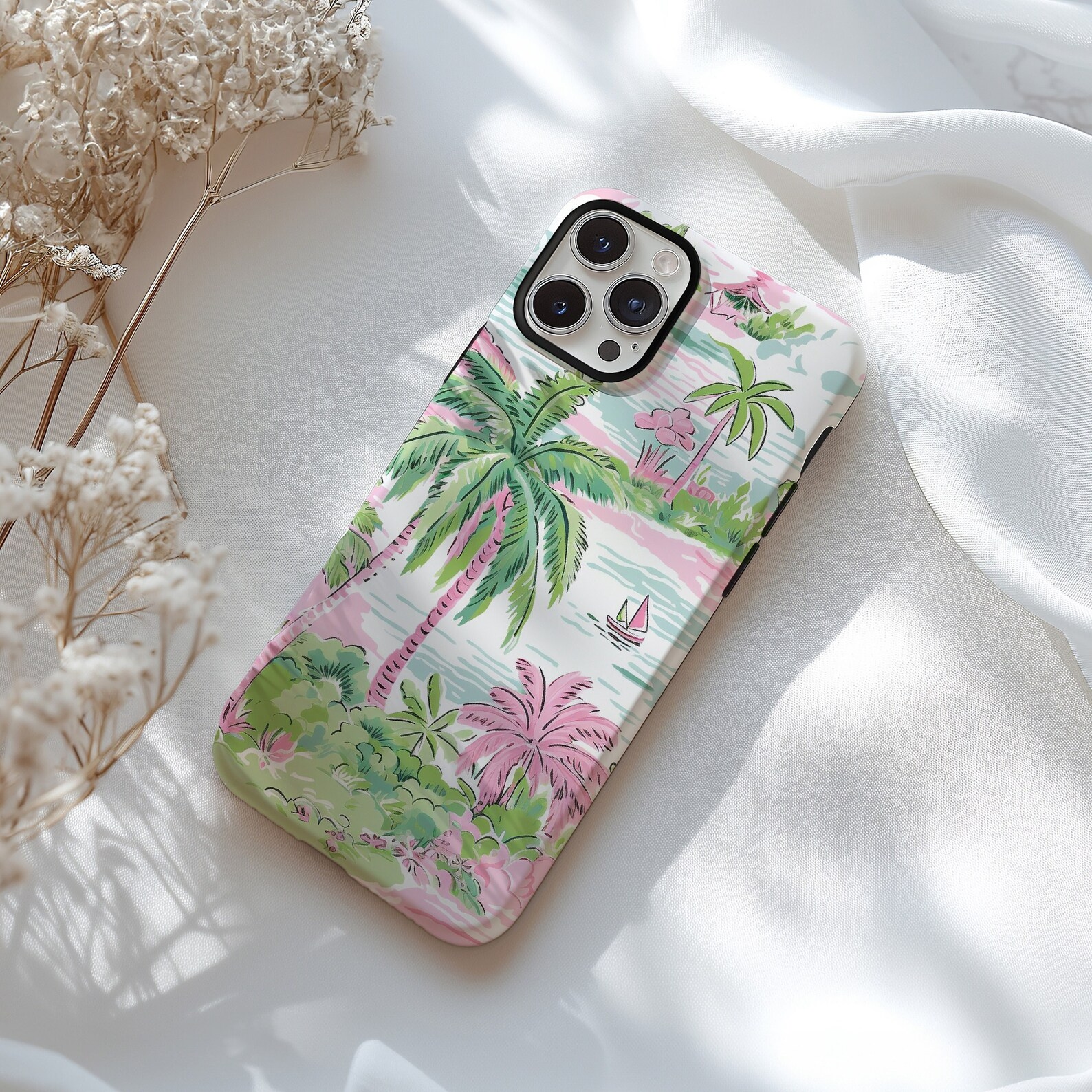 Summer Palm Tree Magsafe Phone Case - Tropical Phone Case - Ocean Beach ...