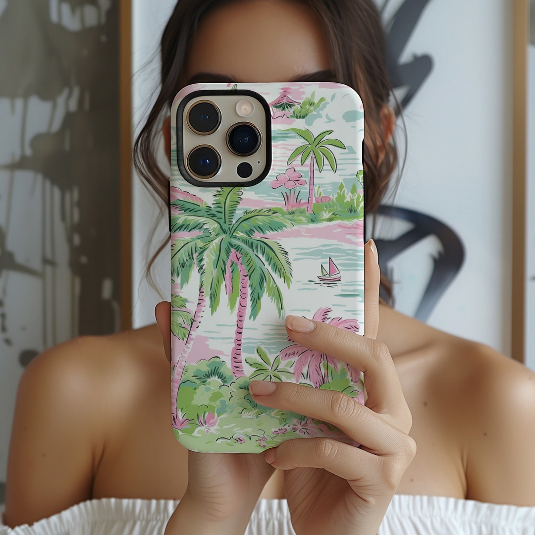 Summer Palm Tree Magsafe Phone Case - Tropical Phone Case - Ocean Beach ...