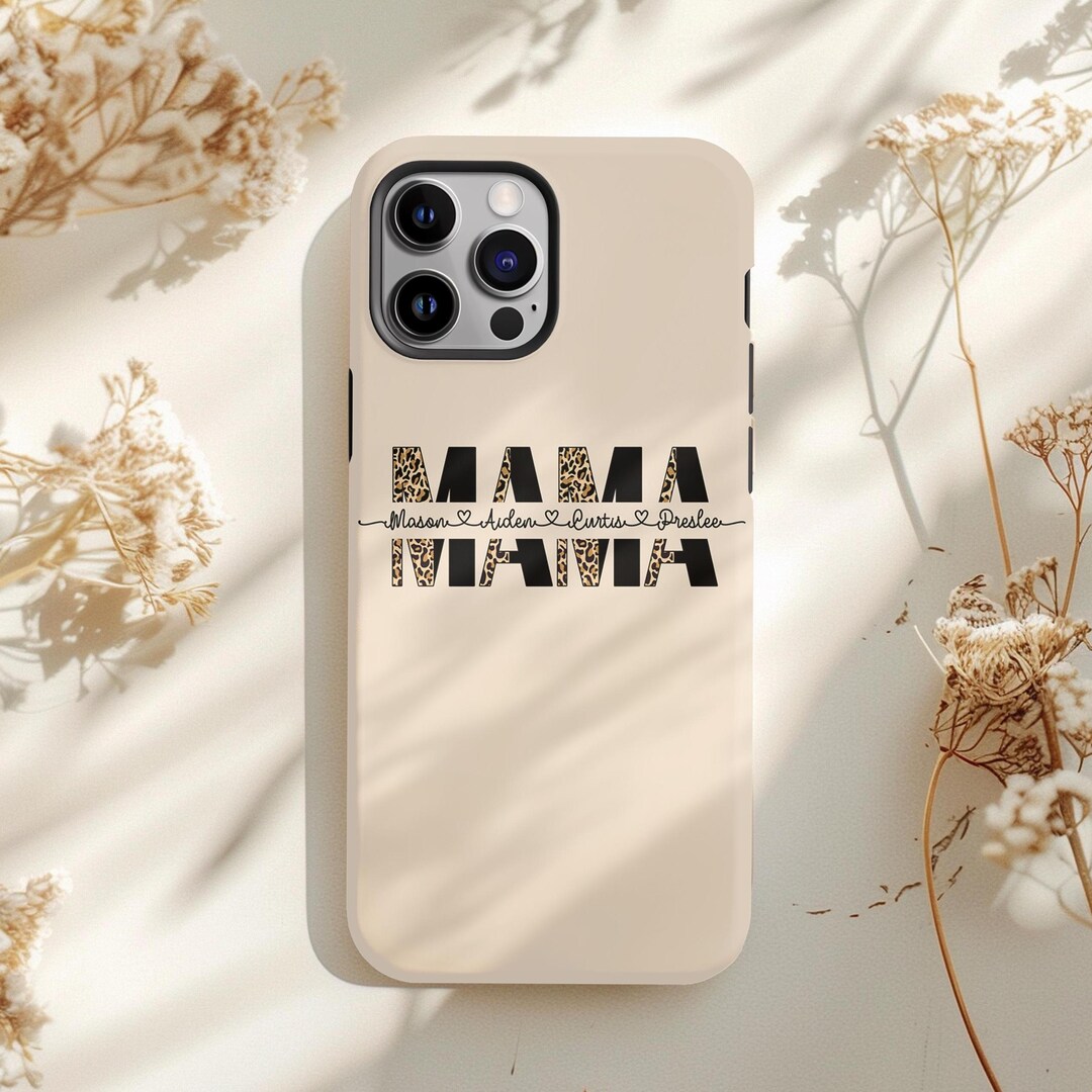 Custom Mama Kids Names Phone Case for Mother's Day Gifts, Mom Phone ...