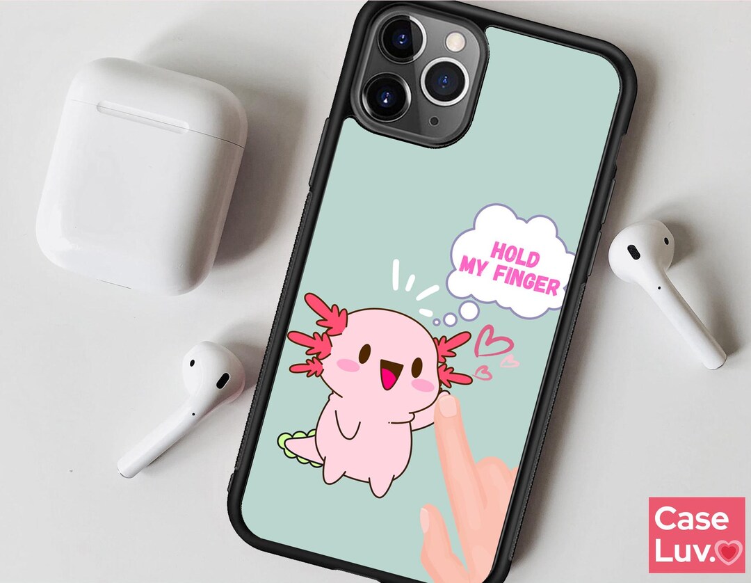Axolotl iPhone Case Cute Axolotl for iPhone 15, iPhone 14 Aesthetic ...
