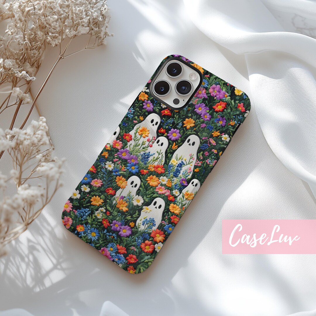 Ghost Flower Garden Phone Case for Magsafe iPhone 15 iPhone 14 iPhone ...