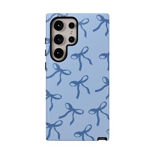 Blue Bow Phone Case for iPhone 15 iPhone 14 iPhone 13 iPhone 12 iPhone ...