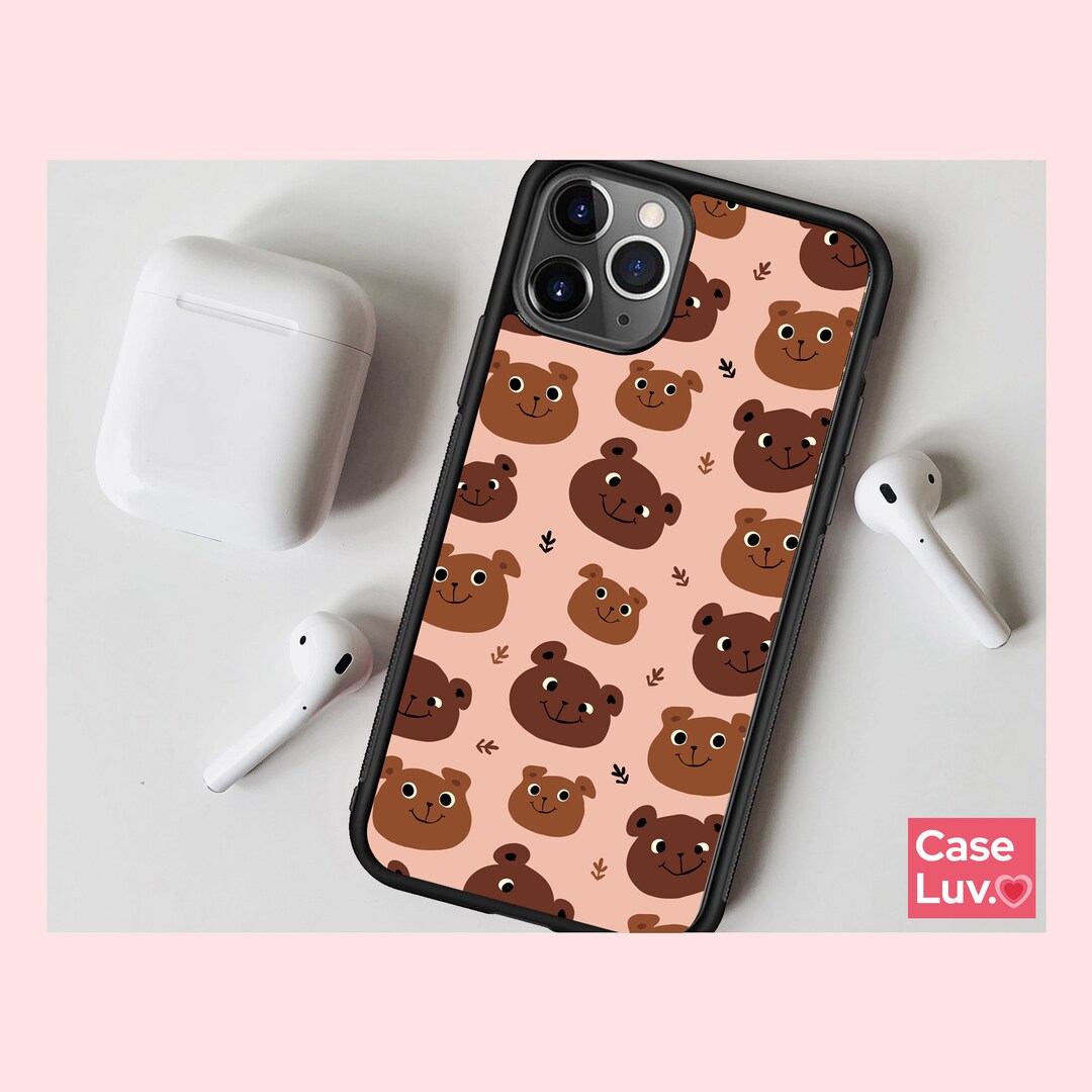 Aesthetic Cottagecore Cute Bear Design Phone Case Cover for iPhone 14 ...