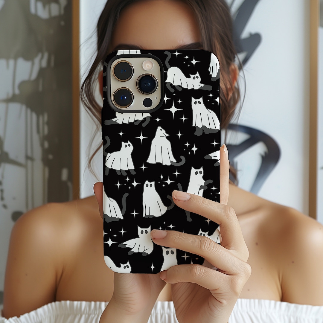 Magsafe Halloween Cat Ghost Phone Case: Spooky iPhone Case - Etsy