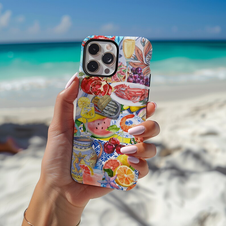 Magsafe Italian Summer Collage Aesthetic Phone Case - European Summer ...