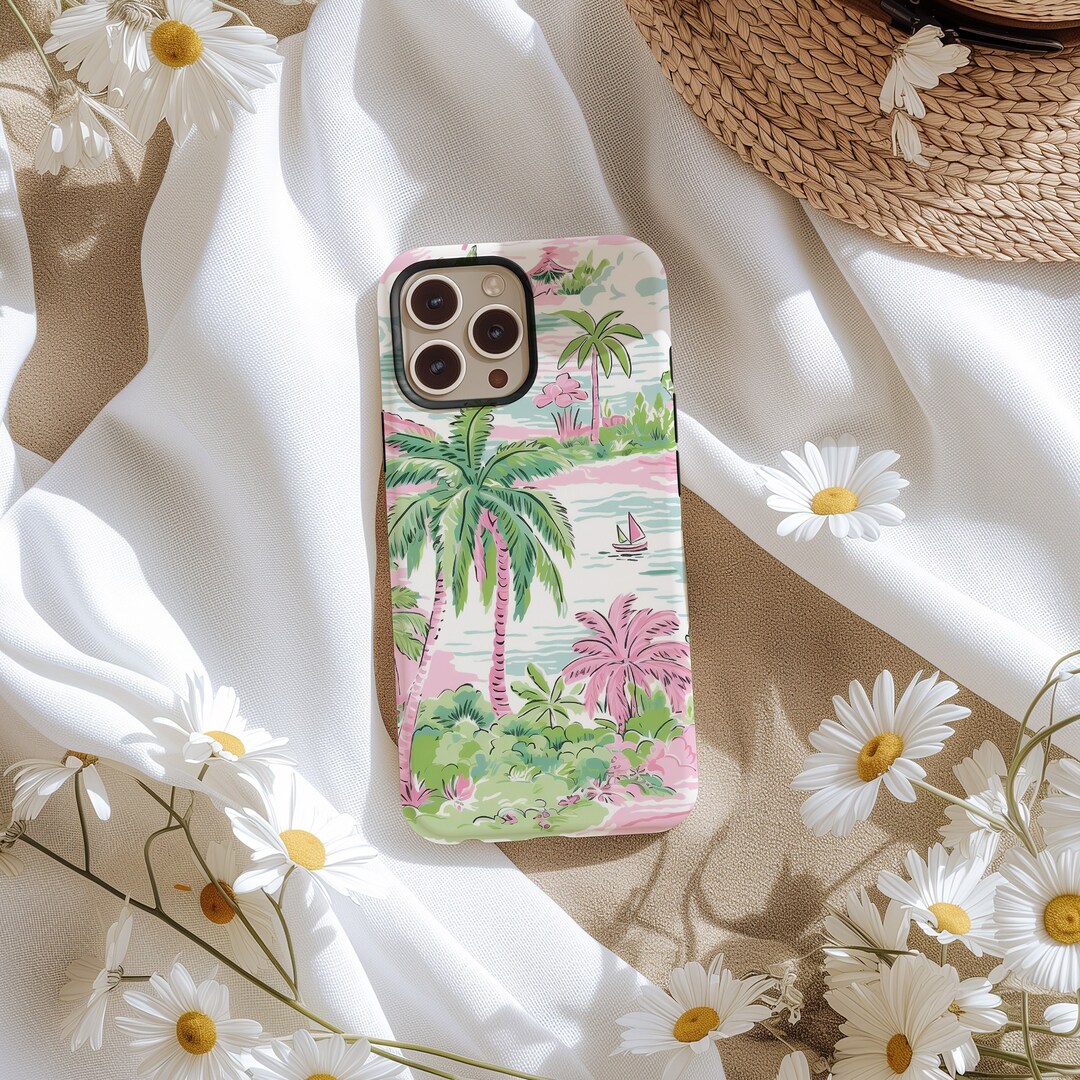 Summer Palm Tree Magsafe Phone Case - Tropical Phone Case - Ocean Beach ...