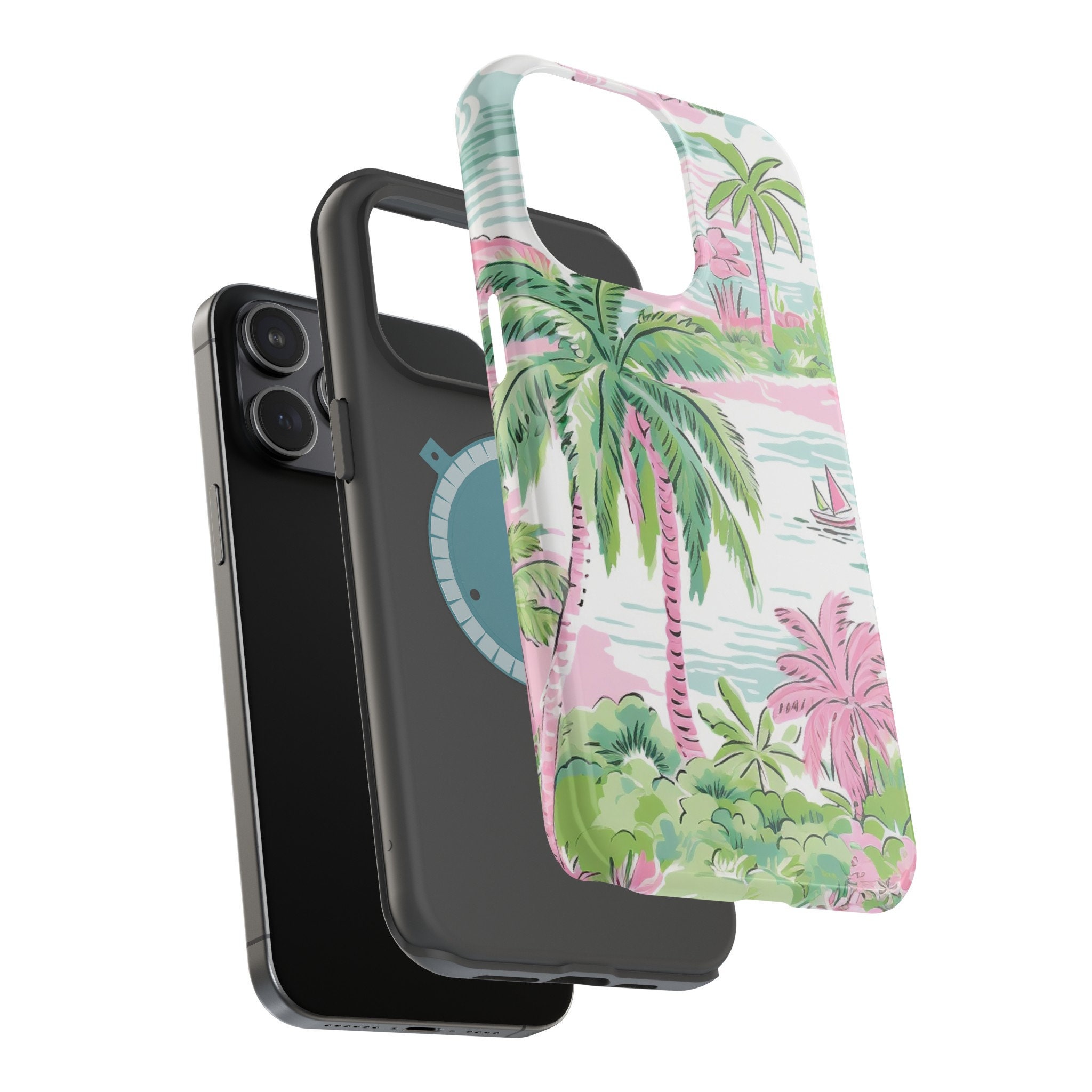 Summer Palm Tree Magsafe Phone Case - Tropical Phone Case - Ocean Beach ...