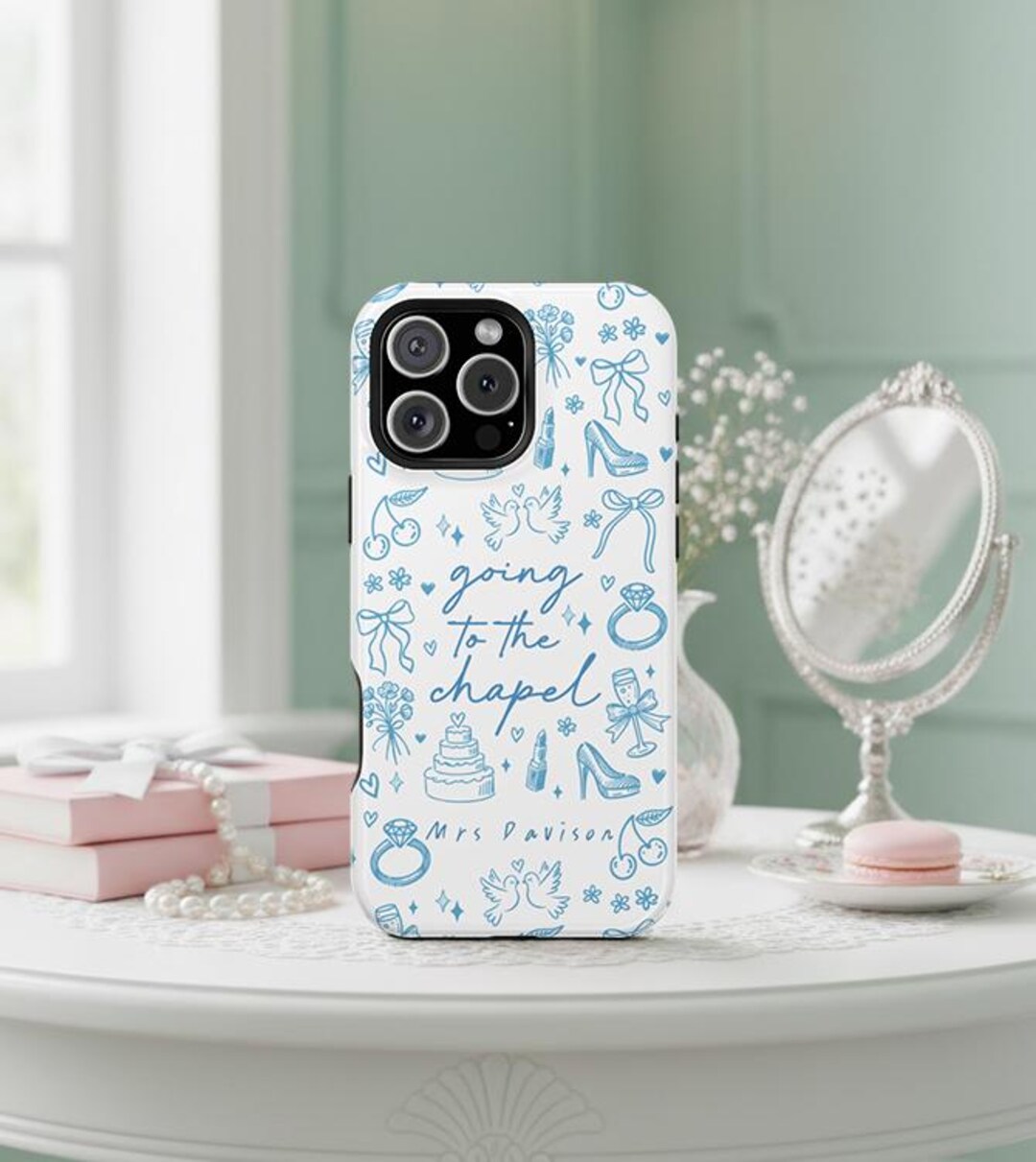 Personalized Mrs. Phone Case, Magsafe Bridal Accessory, Wedding Gift ...