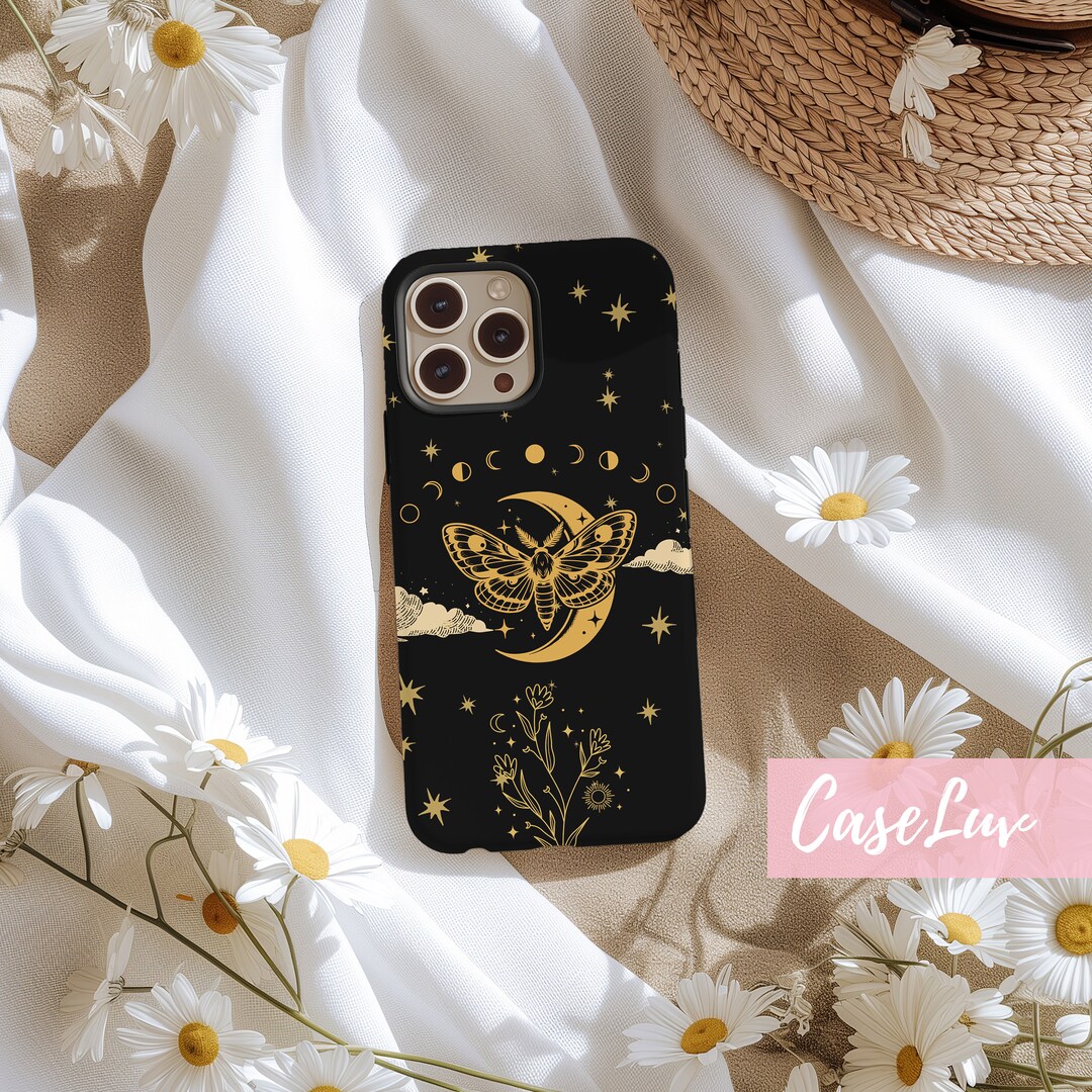 Luna Moth Phone Case for Magsafe, Aesthetic Astrology iPhone 15, iPhone ...