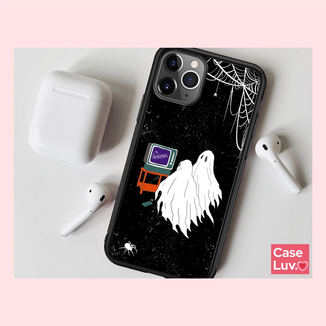 Spooky Ghosts Watching TV Design Phone Case, Horror iPhone 14, Vampire ...