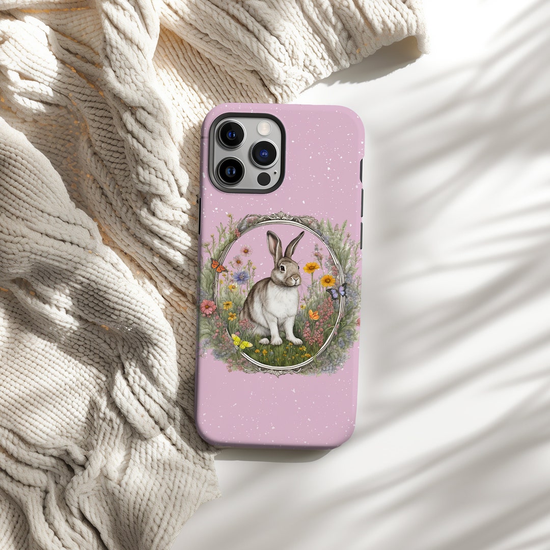 Whimsical Woodland Rabbit Phone Case for Her Gift iPhone 15 iPhone 14 ...