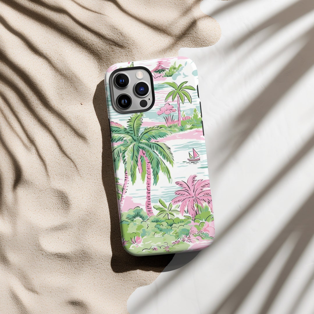 Summer Palm Tree Magsafe Phone Case - Tropical Phone Case - Ocean Beach ...