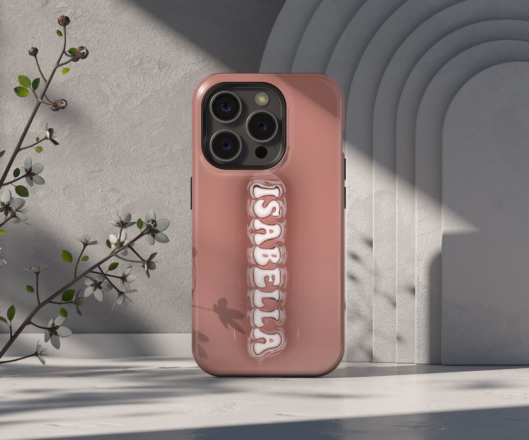 3D Inflated Custom Design Phone Case Personalized Name Initial Phone ...