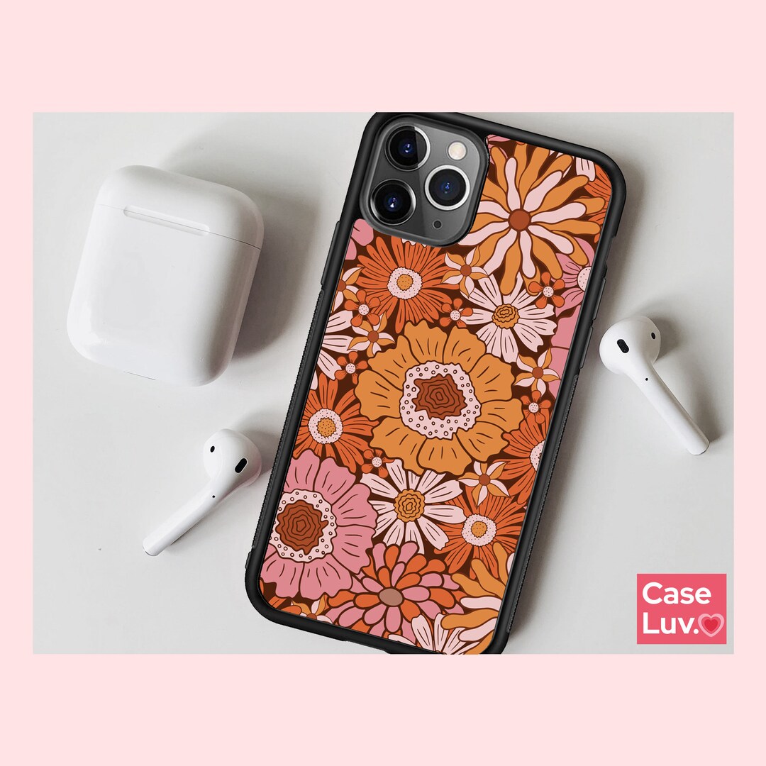 Retro Flowers Phone Case 70s Floral Design for iPhone iPhone 14, iPhone ...