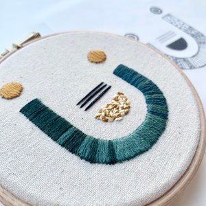 PDF Instruction for Modern Embroidery, "balance" - Geometric Design ...