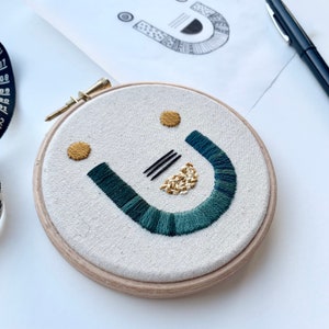 PDF Instruction for Modern Embroidery, "balance" - Geometric Design ...