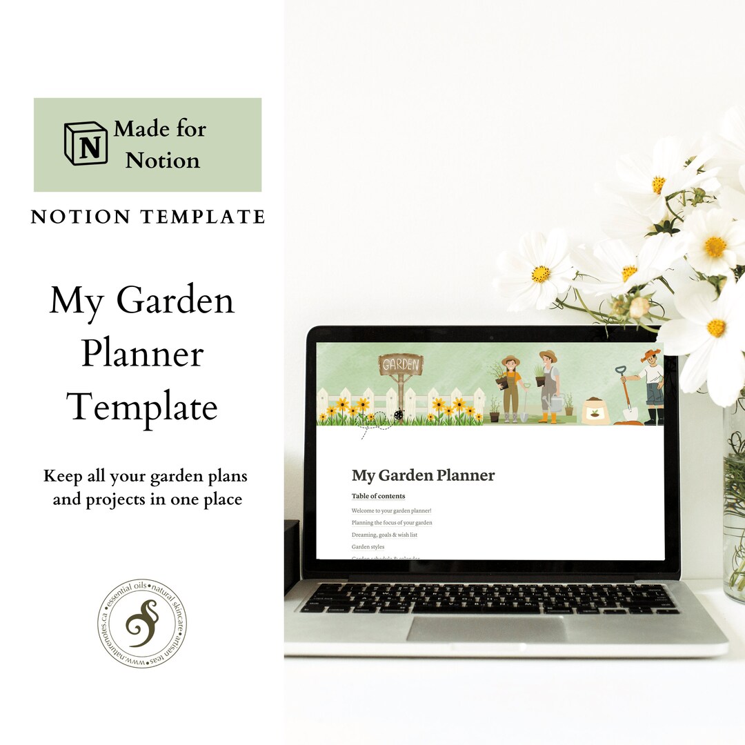 Digital Garden Planner (notion Template) - Etsy