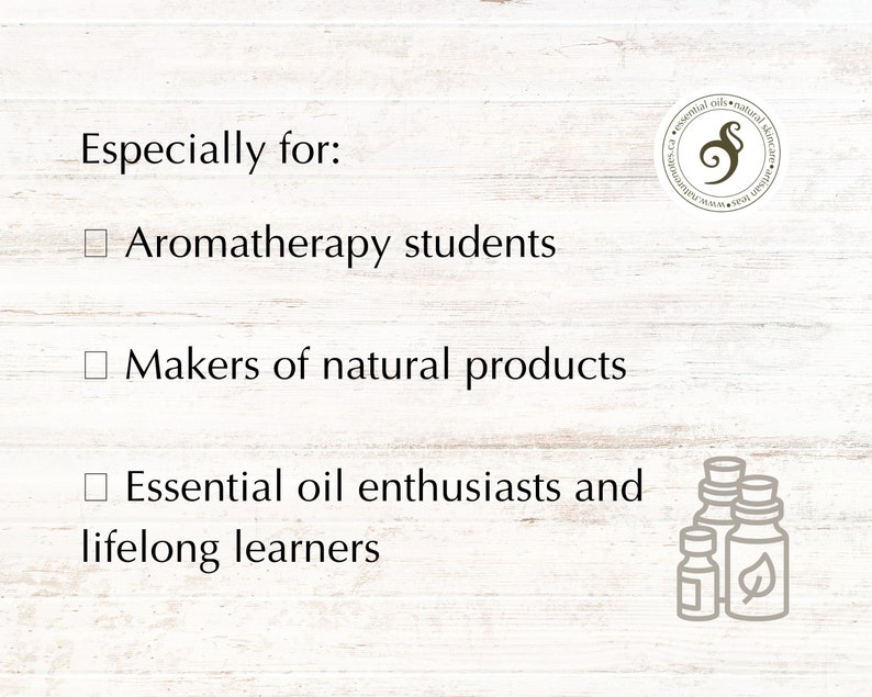 Essential Oil Profile Worksheet templates - Etsy