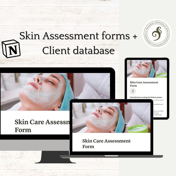 Skin Care Assessment Form - Etsy