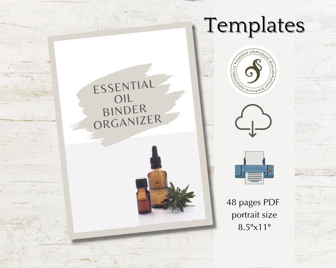 Essential Oil Planner & Formula Template Binder Inserts - Etsy