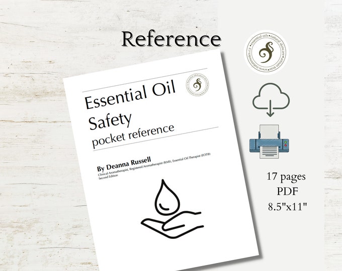 Essential Oil Dilution Chart Printable Aromatherapy Instant Download