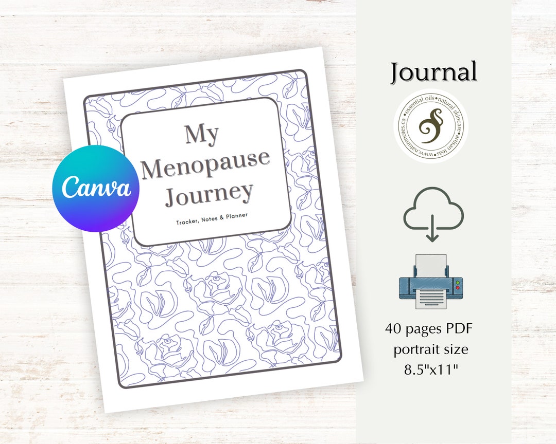 Menopause Journal canva Template & Printable - Etsy
