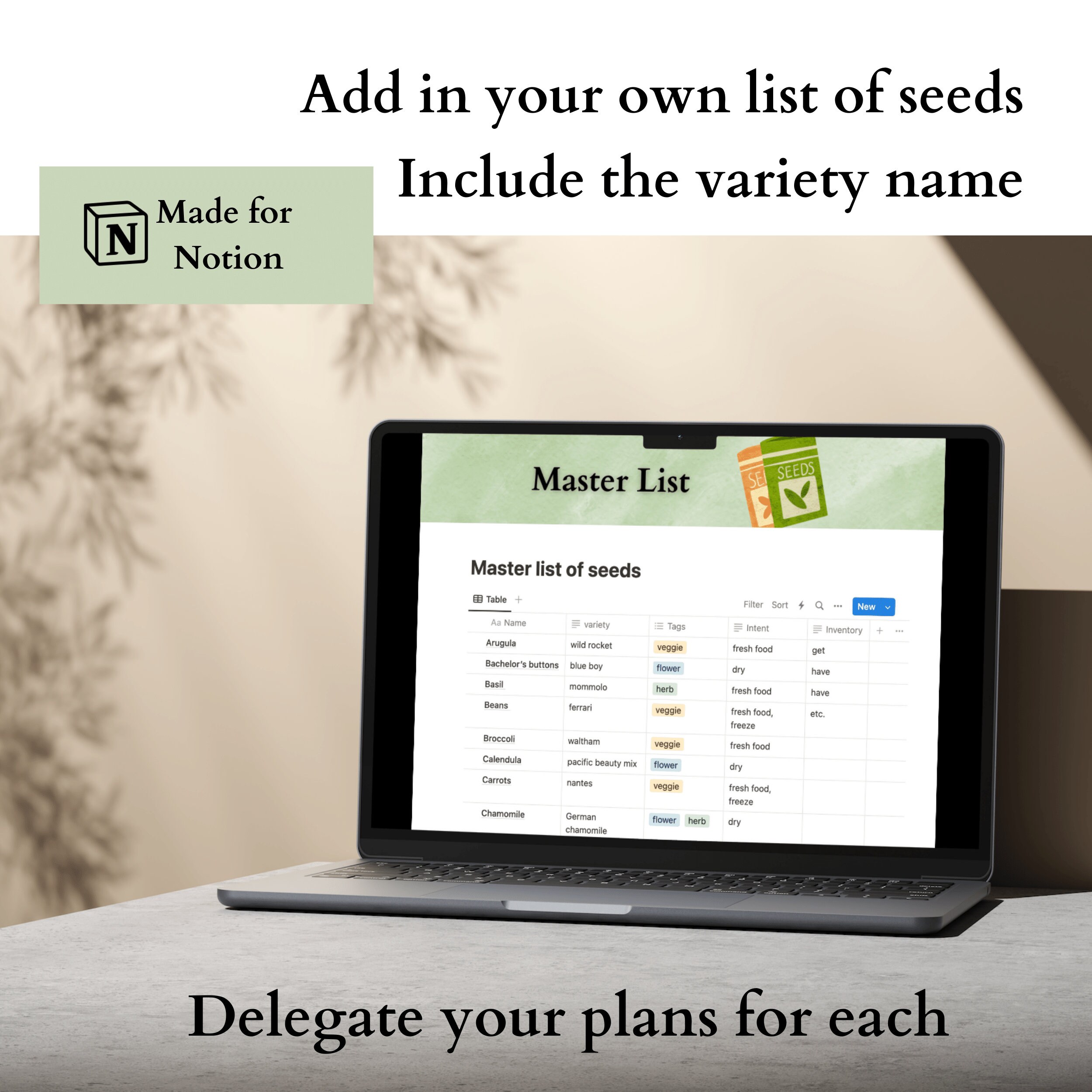 Digital Garden Planner (notion Template) - Etsy