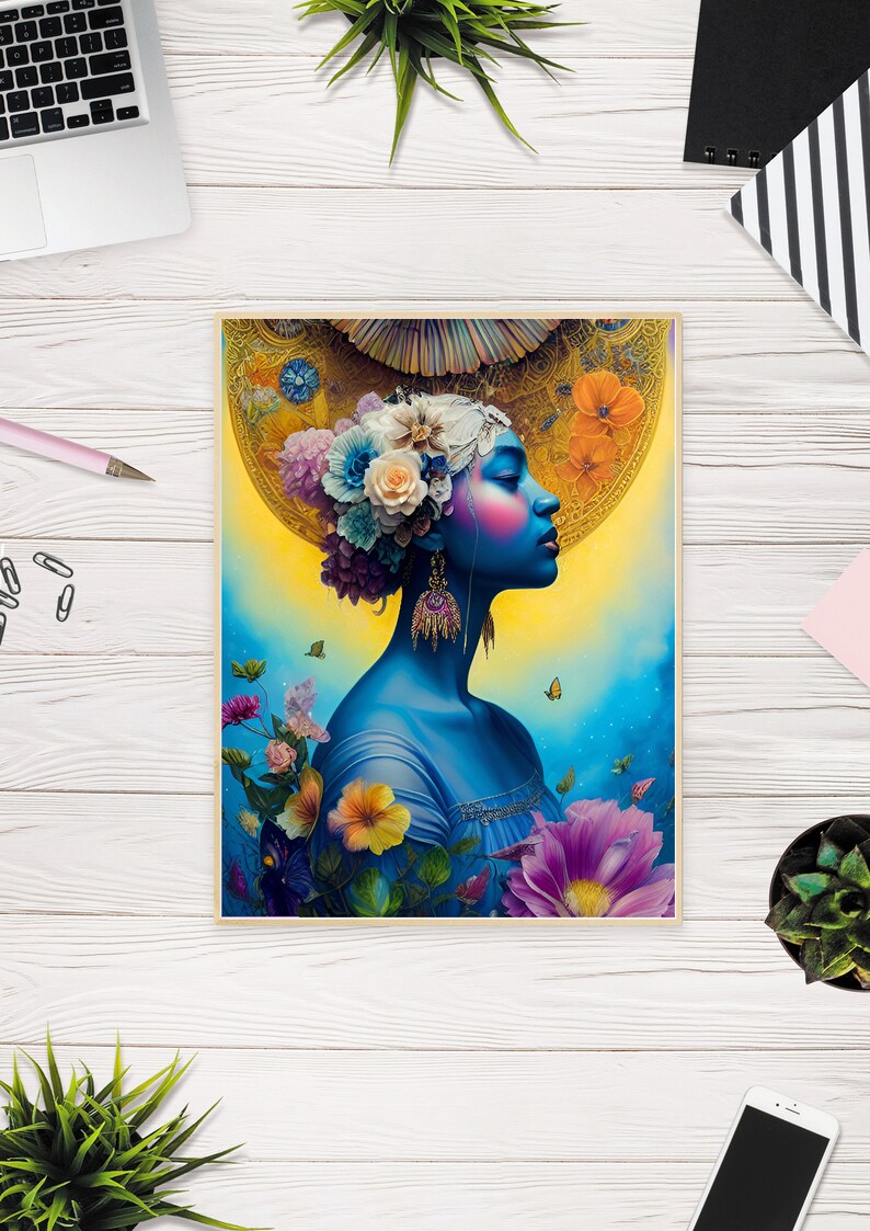 Printable Art Floral Wall Art Set of 3 Colorful Aesthetic Room Decor ...
