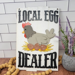 Laser Cut Local Egg Dealer Sign - Etsy
