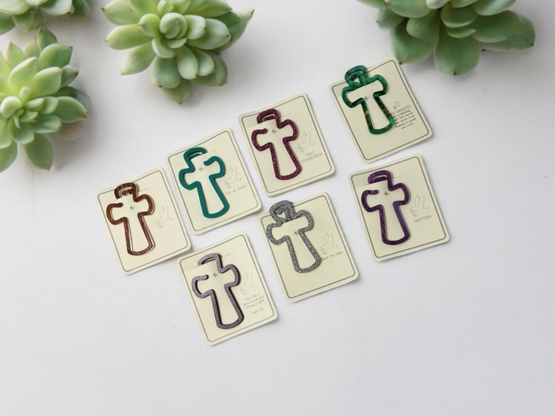 Welcome to Our Handmade Clip-style Cross-shaped Bookmarks! - Etsy