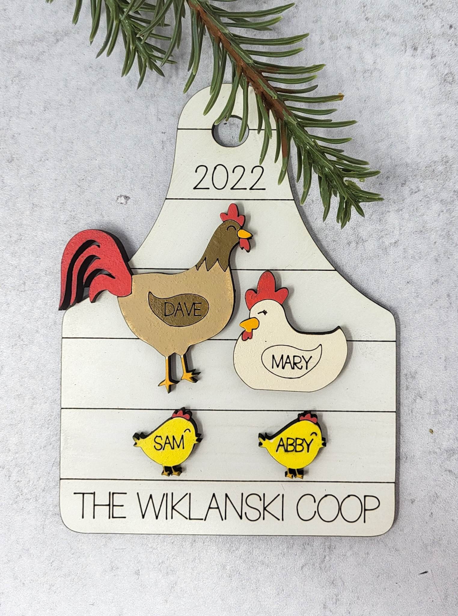 Personalized Family Livestock Tag Ornaments - Etsy