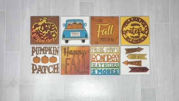 Fall Theme Interchangeable Tiles Tiles ONLY - Etsy