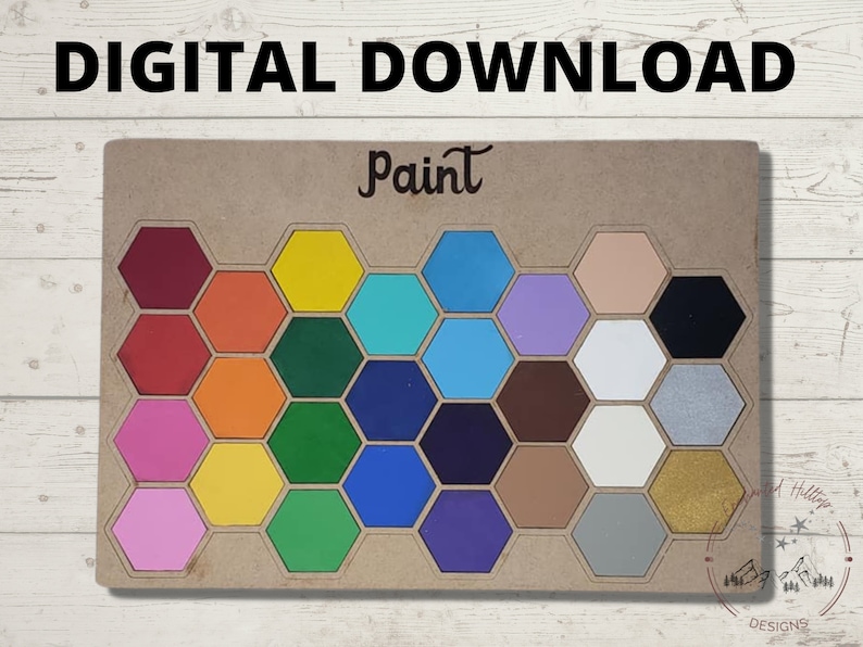 Paint Sample Board - DIGITAL FILE ONLY - Etsy