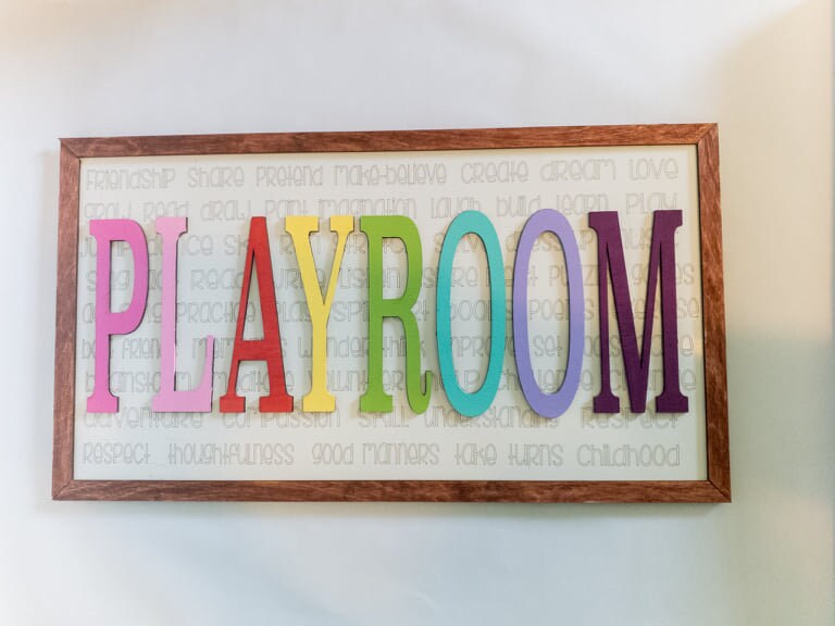 Laser Engraved Hand Painted Playroom Sign - Etsy