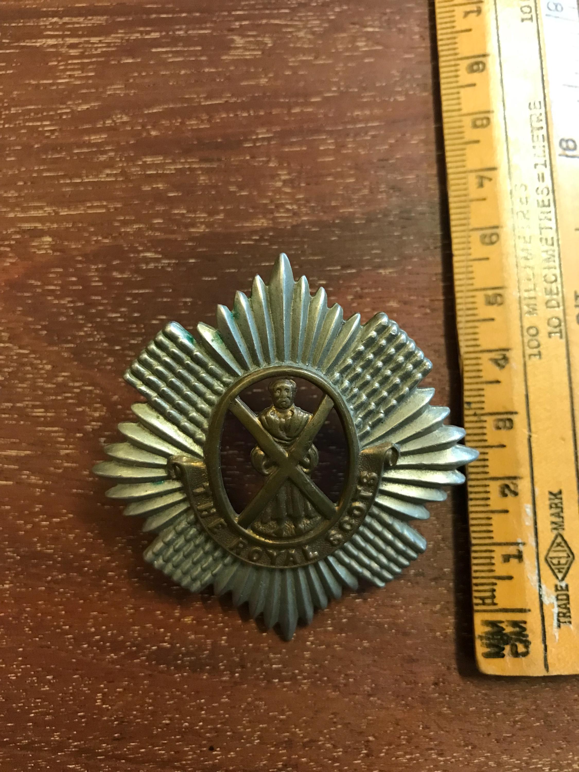 WW2 Period the Royal Scots Cap Badge - Etsy UK