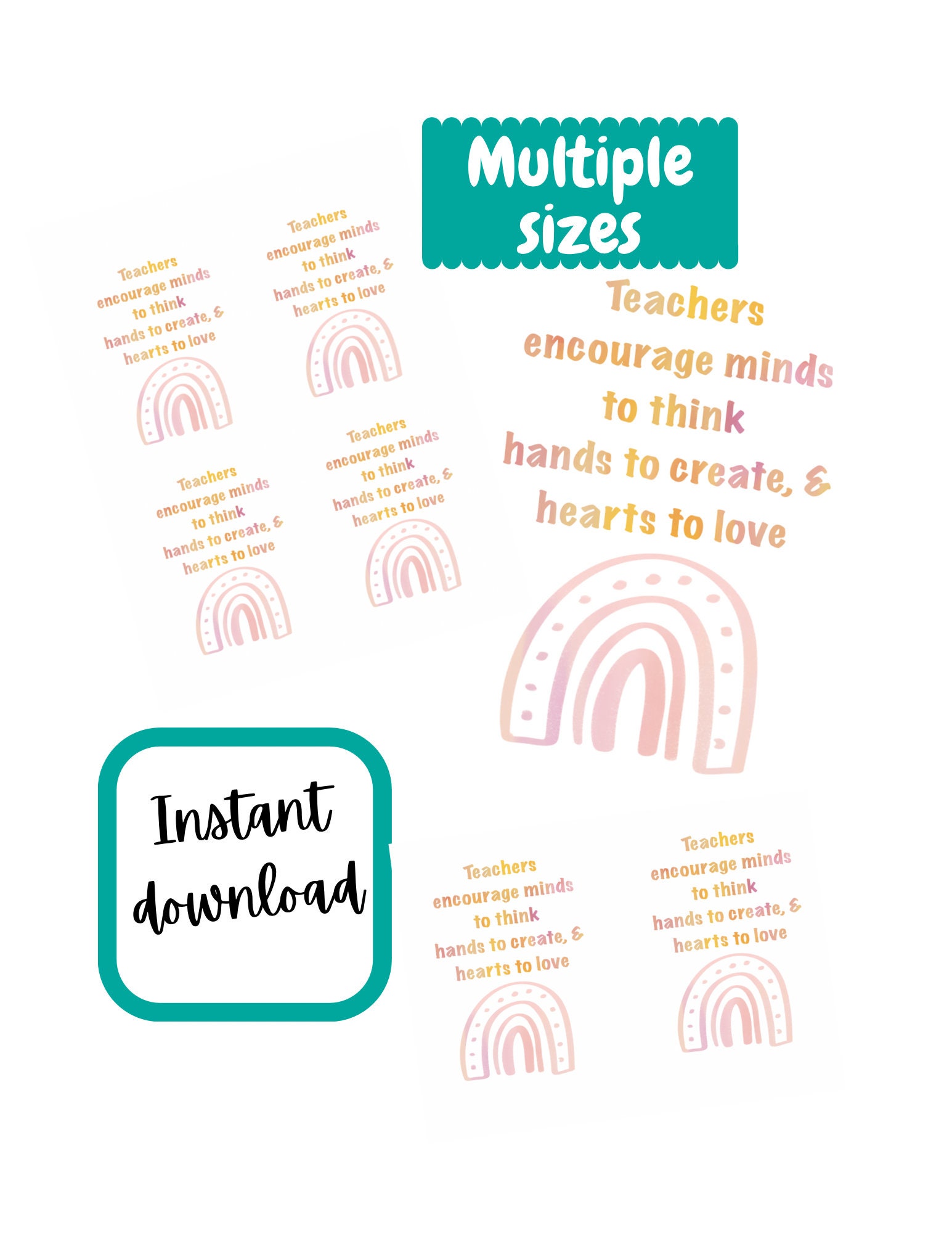 Teacher Printable, Appreciation or End of Year Gift - Etsy