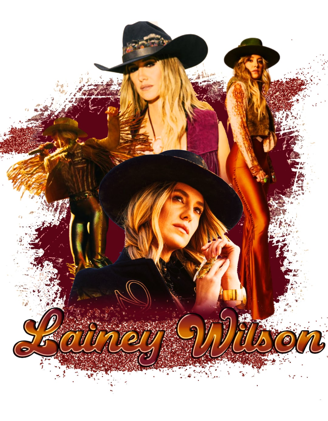 Lainey Wilson Fan Art Template - Etsy