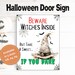 Halloween Porch Sign, Printable Halloween Trick-or-treat Front Door ...