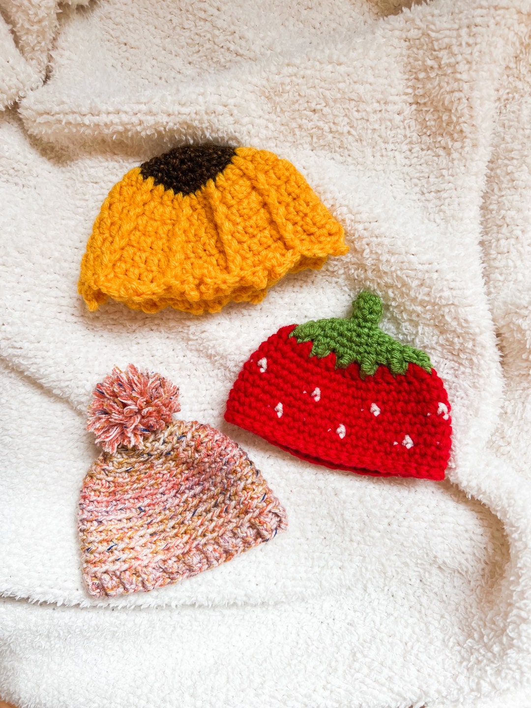 Mini Hats Crochet PATTERN Hook&punch - Etsy