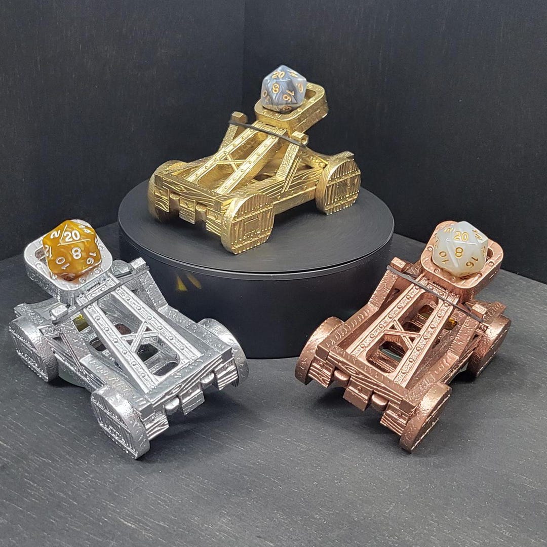 Dice Catapult - BLING Edition - Metallic Dice Catapult for Your ...